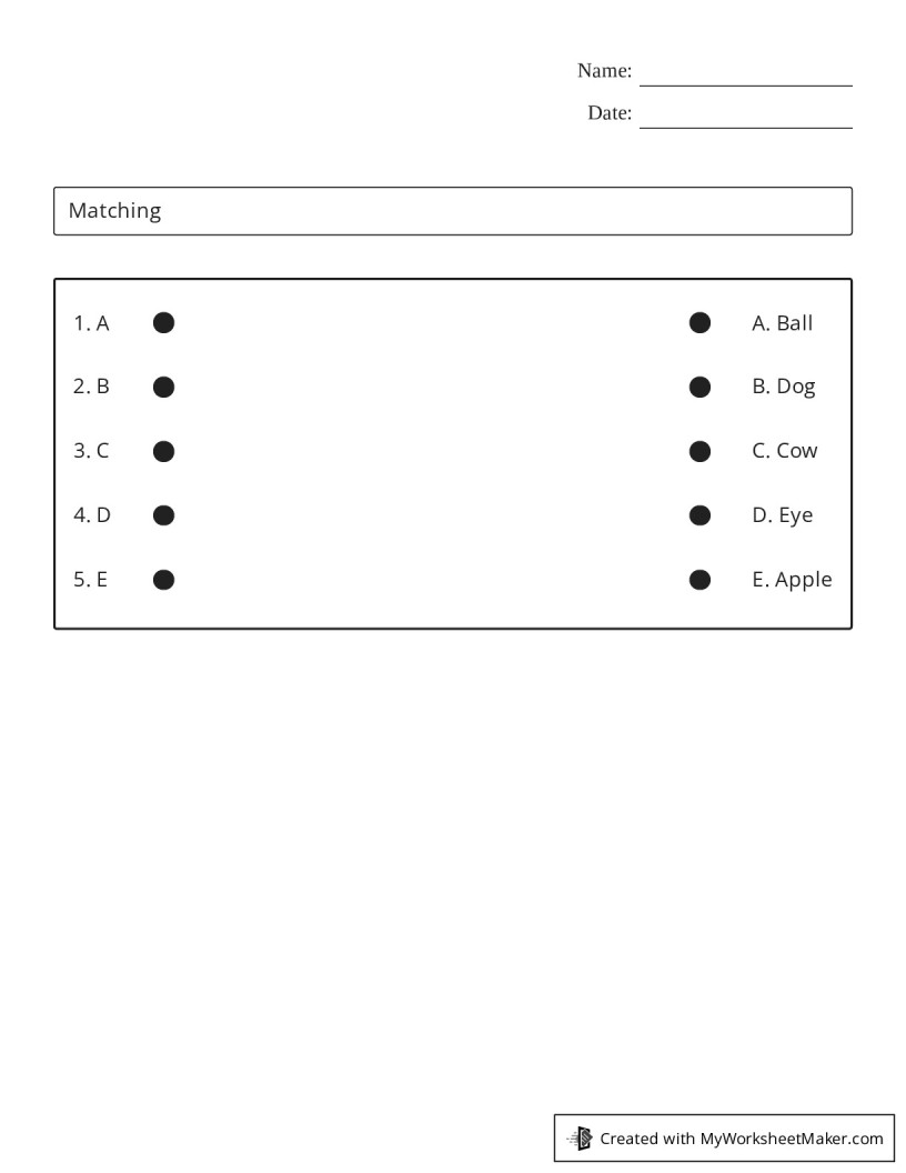 Worksheet - My Worksheet Maker: Create Your Own Worksheets