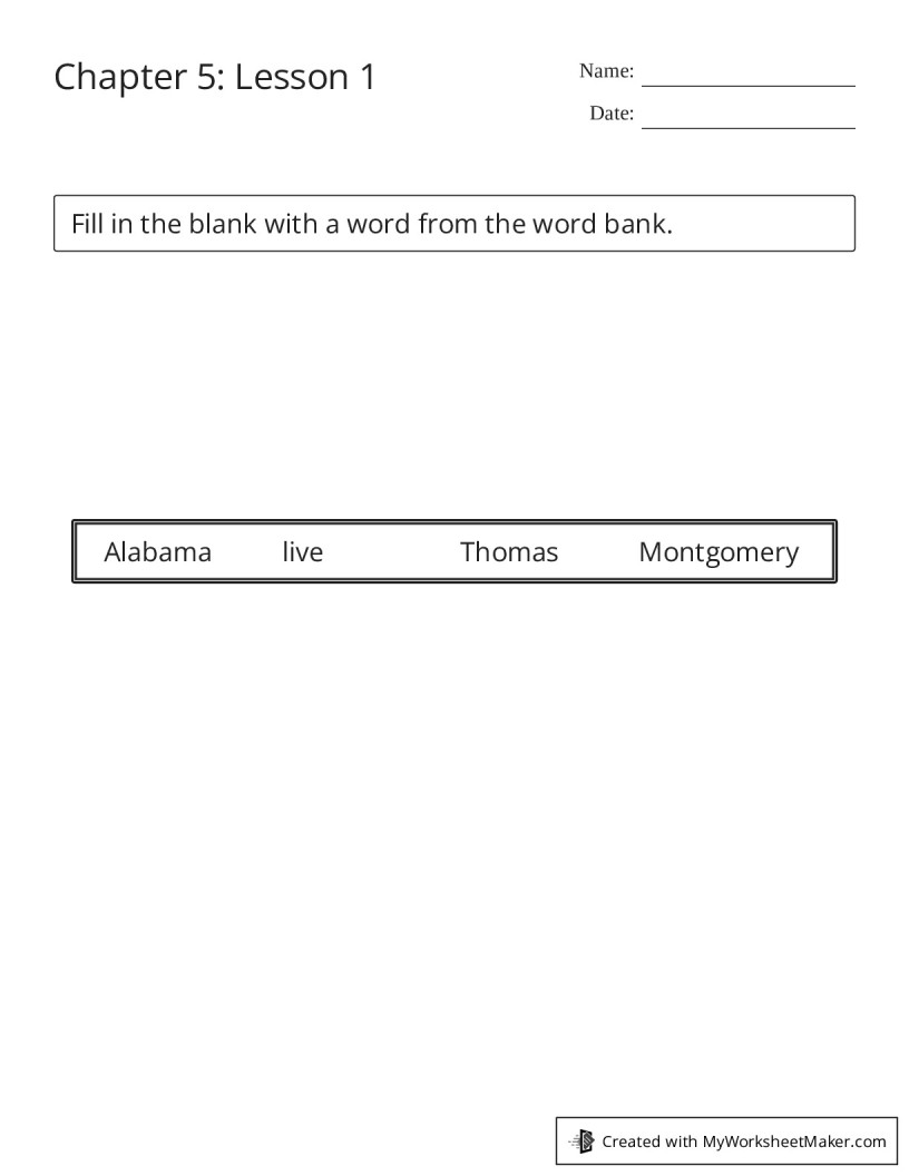 Chapter 5 Lesson 1 My Worksheet Maker Create Your Own Worksheets 