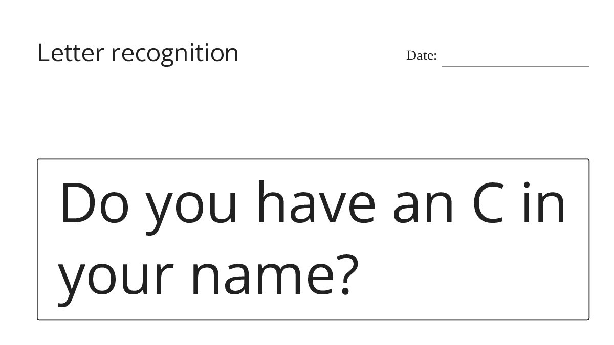 Letter recognition - My Worksheet Maker: Create Your Own Worksheets