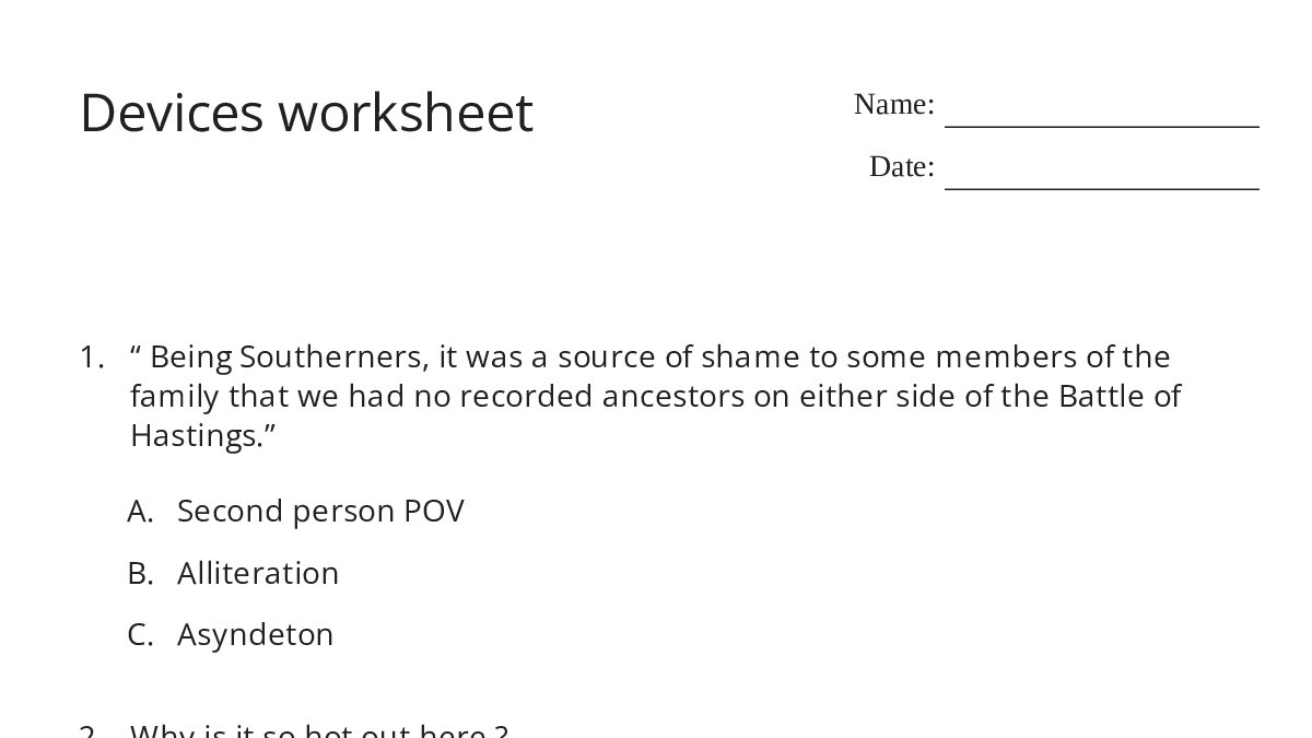 Devices worksheet - My Worksheet Maker: Create Your Own Worksheets