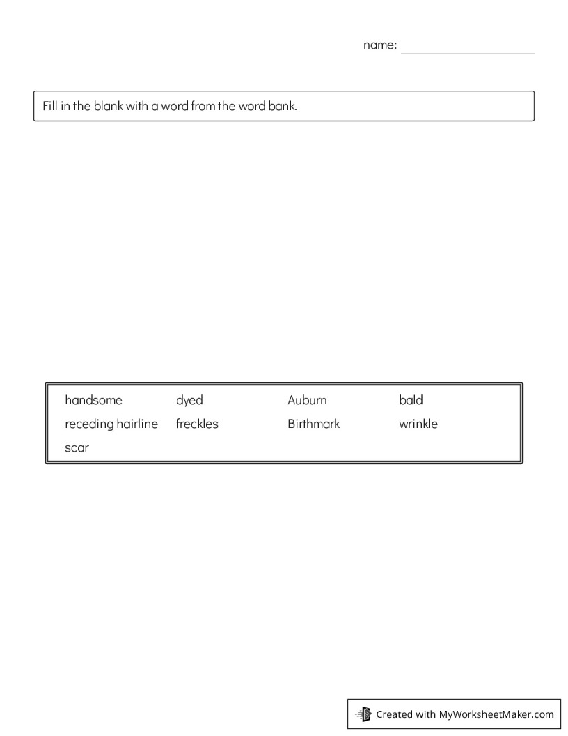 Worksheet - My Worksheet Maker: Create Your Own Worksheets