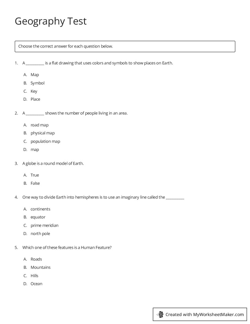My Worksheet Maker: The Best Online Worksheet Creator