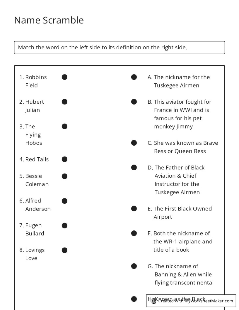 Name Scramble - My Worksheet Maker: Create Your Own Worksheets