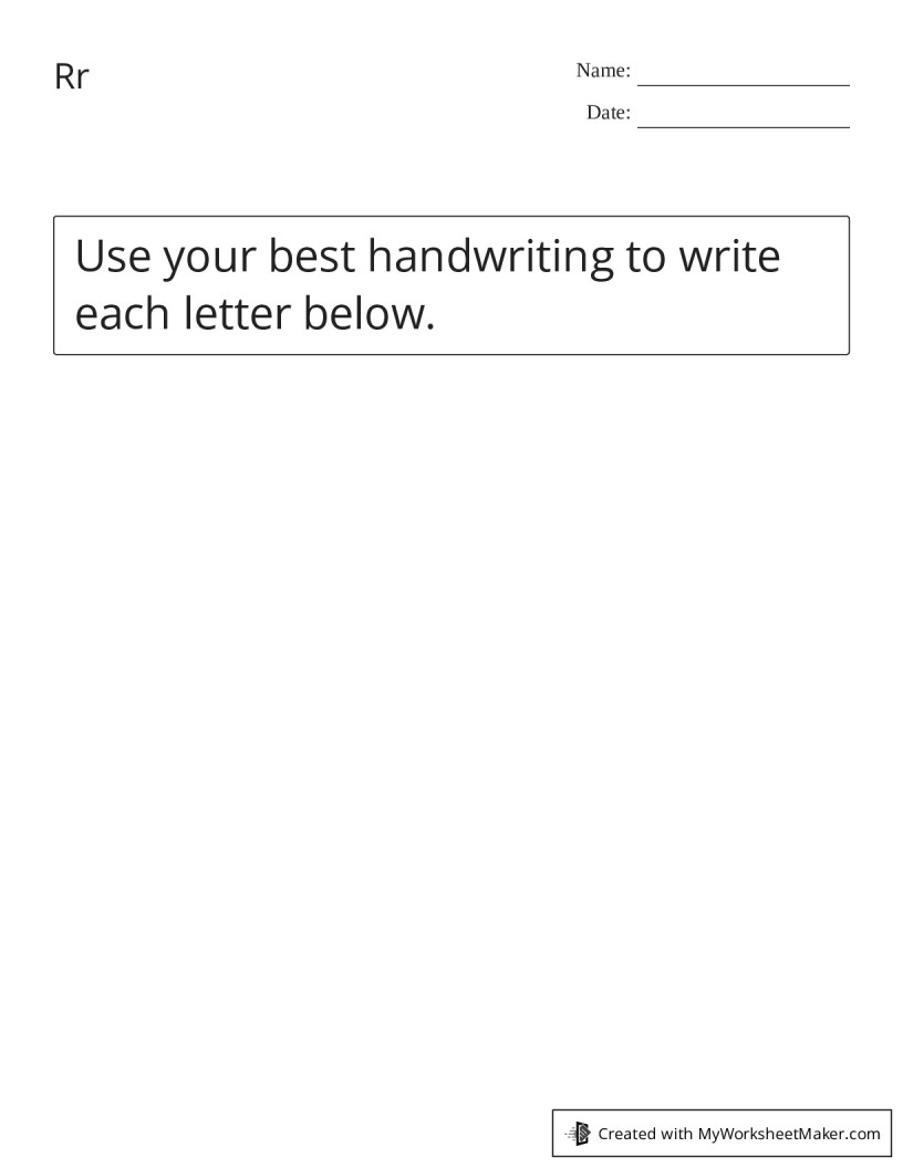 Rr My Worksheet Maker Create Your Own Worksheets