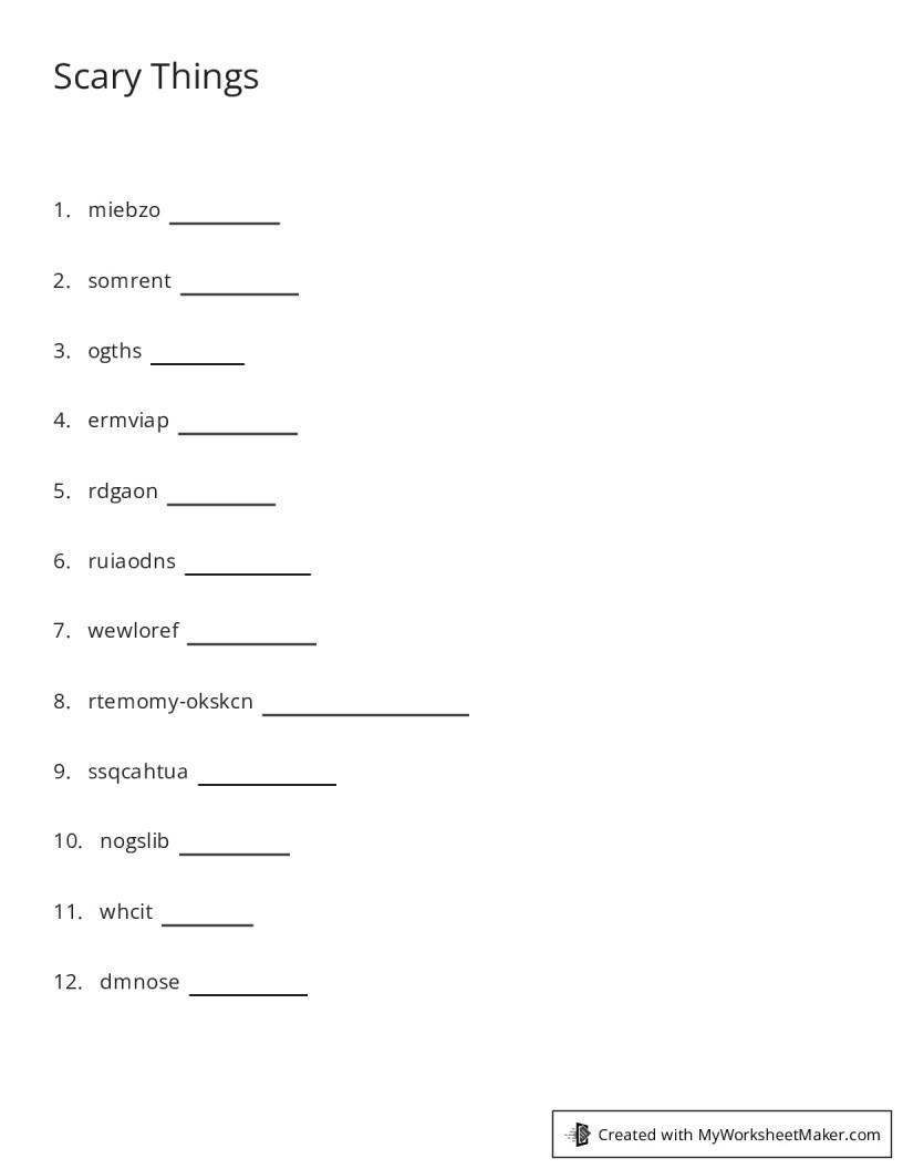 My Worksheet Maker: The Best Online Worksheet Creator
