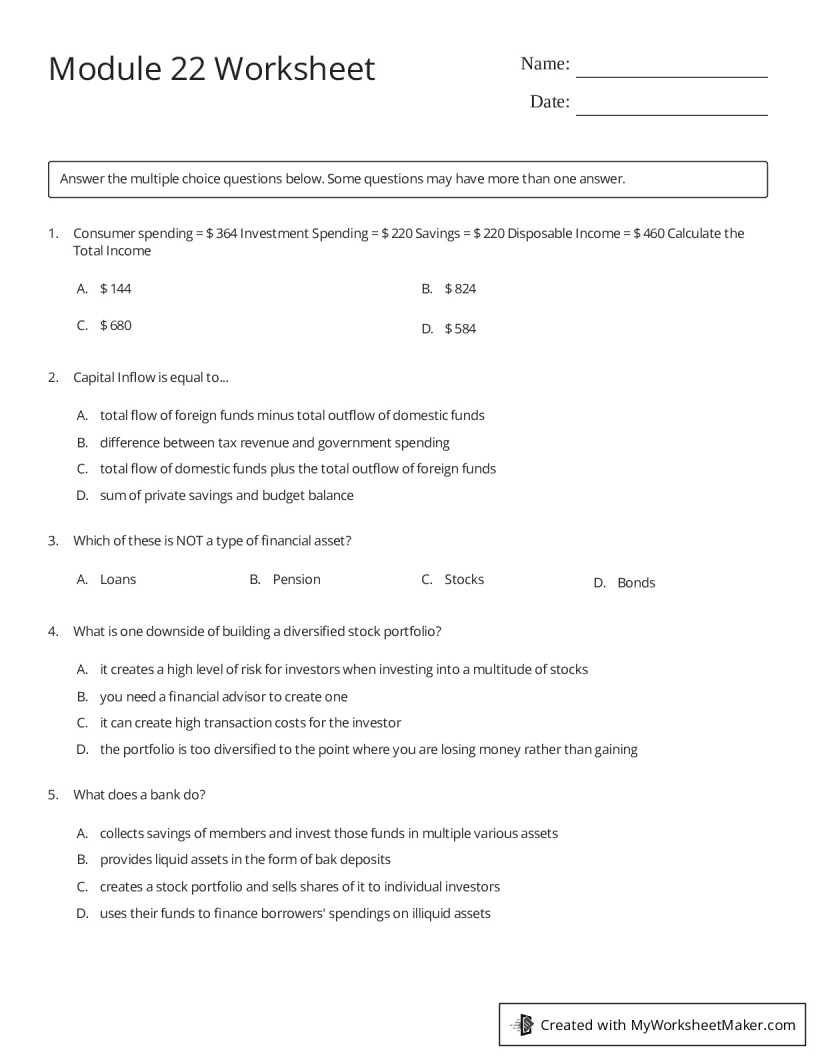 My Worksheet Maker: The Best Online Worksheet Creator