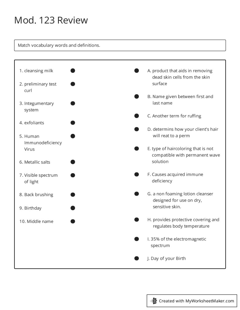 Mod. 123 Review - My Worksheet Maker: Create Your Own Worksheets