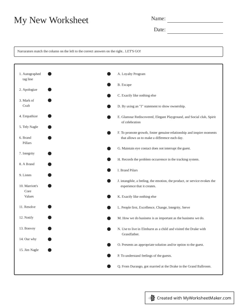 My New Worksheet - My Worksheet Maker: Create Your Own Worksheets