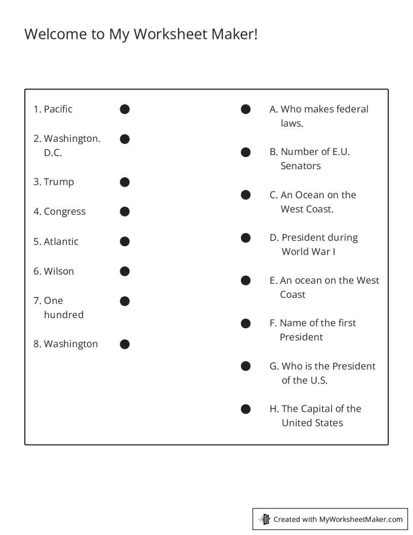 Welcome to My Worksheet Maker! - My Worksheet Maker: Create Your Own ...
