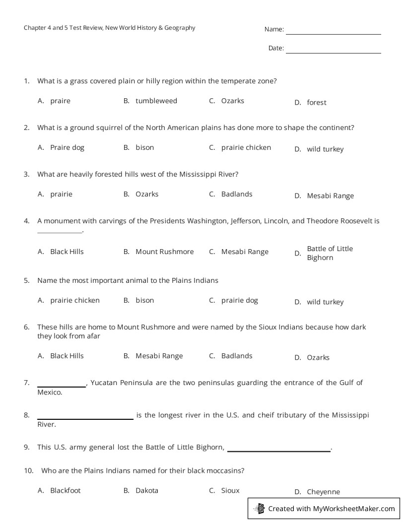 My Worksheet Maker: The Best Online Worksheet Creator