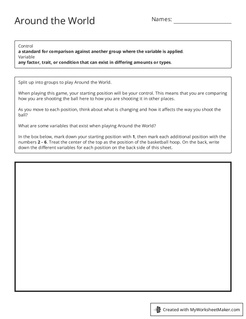 Around the World - My Worksheet Maker: Create Your Own Worksheets
