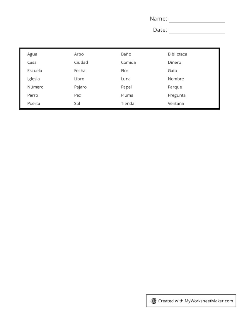 My Worksheet Maker Editable Worksheet Maker