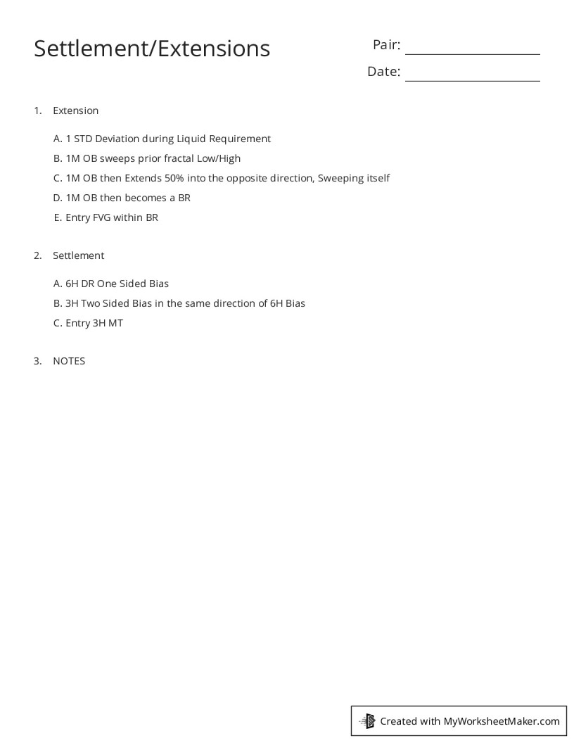 Settlement/Extensions - My Worksheet Maker: Create Your Own Worksheets