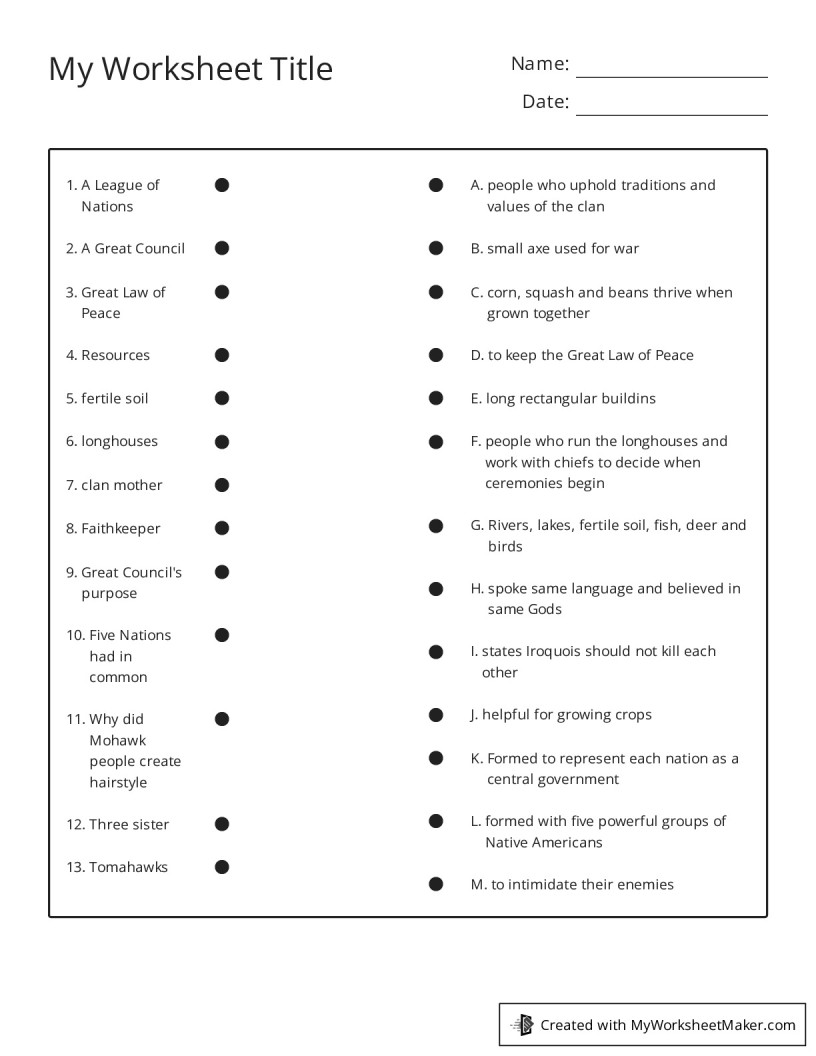 My Worksheet Title - My Worksheet Maker: Create Your Own Worksheets
