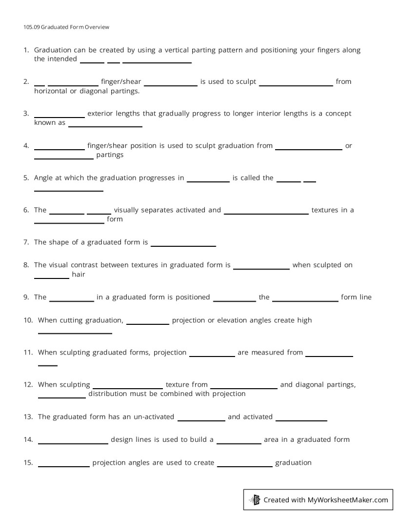 105.09 Graduated Form Overview - My Worksheet Maker: Create Your Own ...