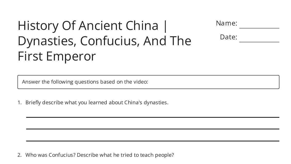 History Of Ancient China | Dynasties, Confucius, And The First Emperor ...