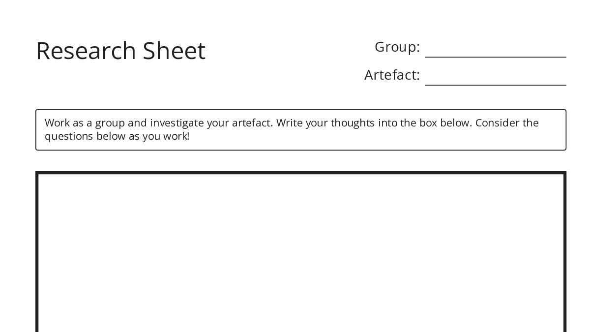 Research Sheet - My Worksheet Maker: Create Your Own Worksheets