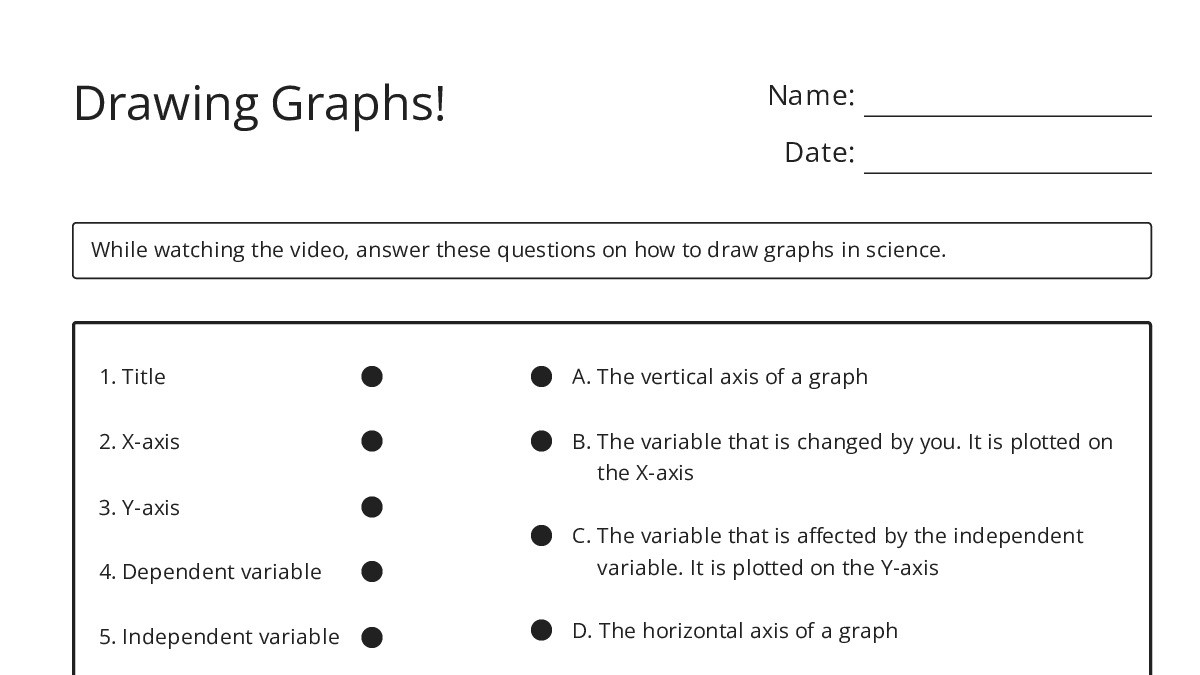 Drawing Graphs! - My Worksheet Maker: Create Your Own Worksheets