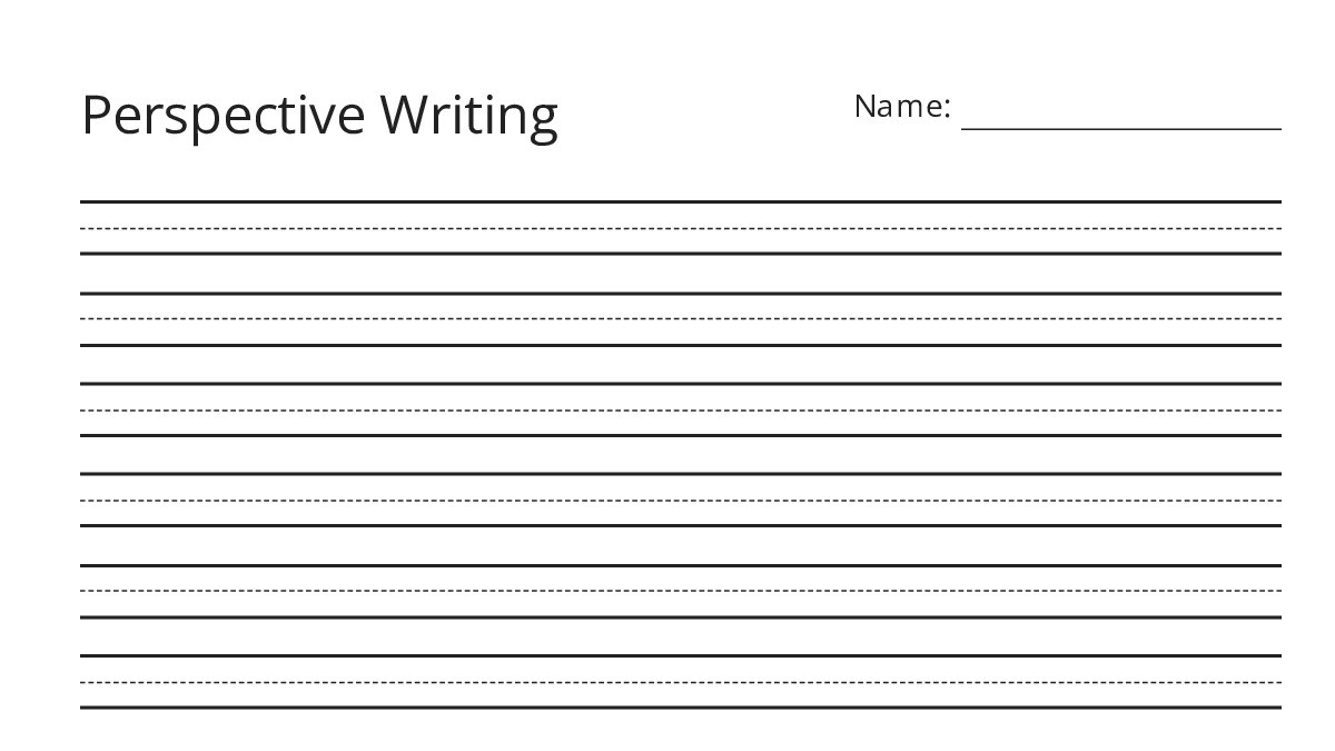 Perspective Writing - My Worksheet Maker: Create Your Own Worksheets