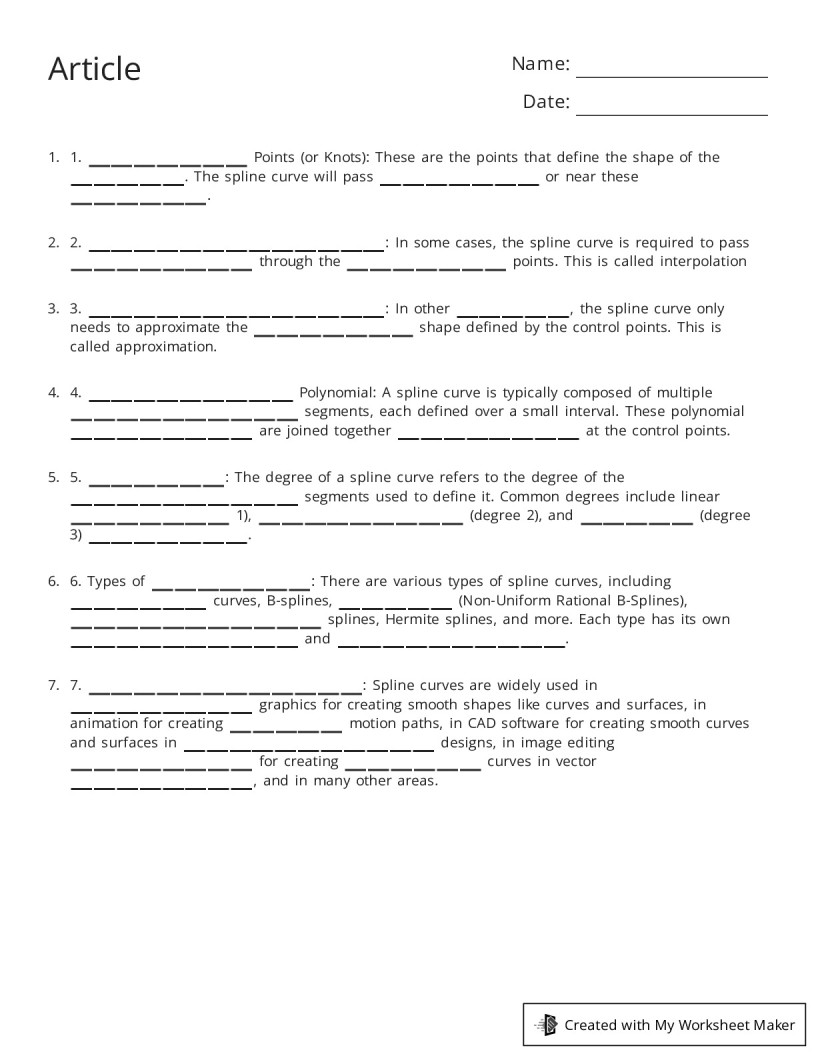 Article - My Worksheet Maker: Create Your Own Worksheets