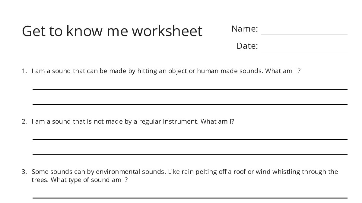 Get to know me worksheet - My Worksheet Maker: Create Your Own Worksheets