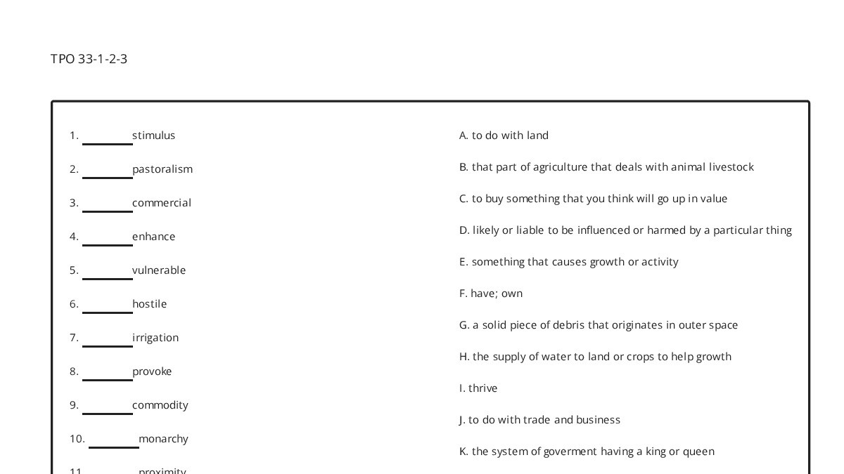 TPO 33-1-2-3 - My Worksheet Maker: Create Your Own Worksheets