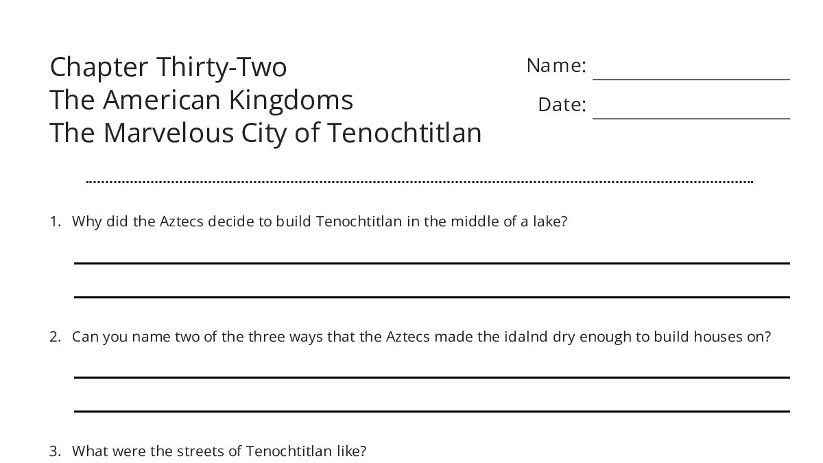 Chapter Thirty-Two The American Kingdoms The Marvelous City of ...
