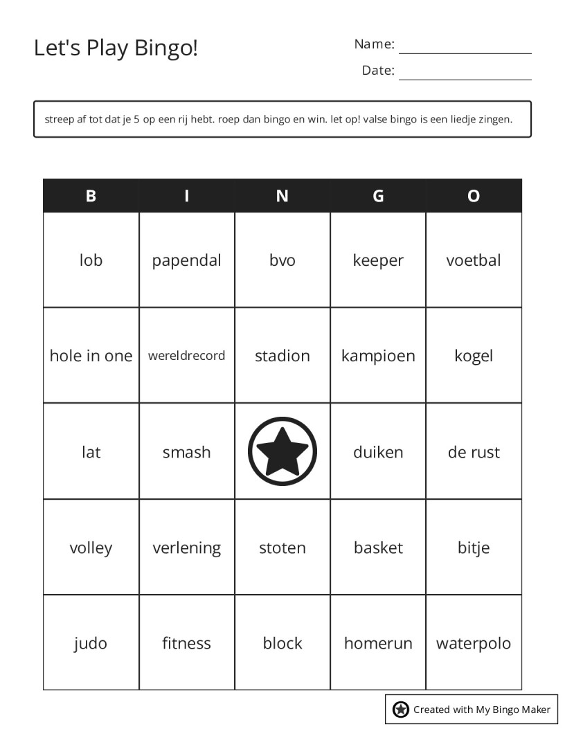 Let's Play Bingo! - My Bingo Maker: Create Your Own Bingo Cards
