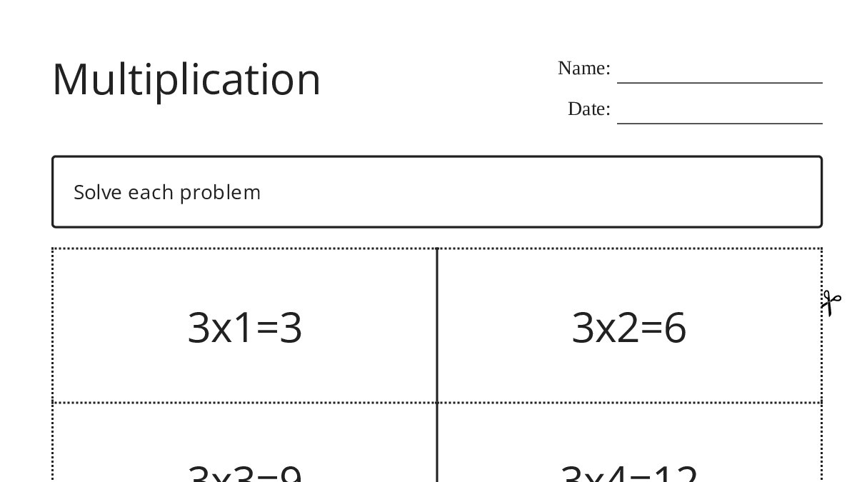 Multiplication - My Flashcard Maker: Create Your Own Flashcards