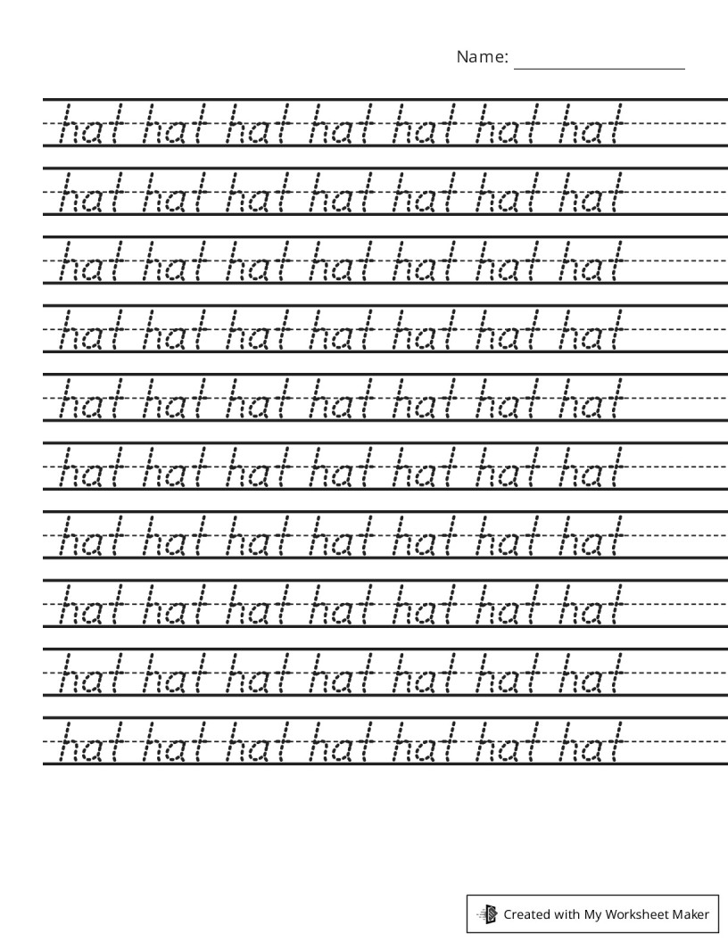 Worksheet - My Worksheet Maker: Create Your Own Worksheets