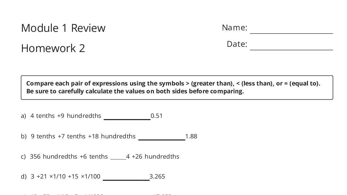 Module 1 Review Homework 2 - My Worksheet Maker: Create Your Own Worksheets