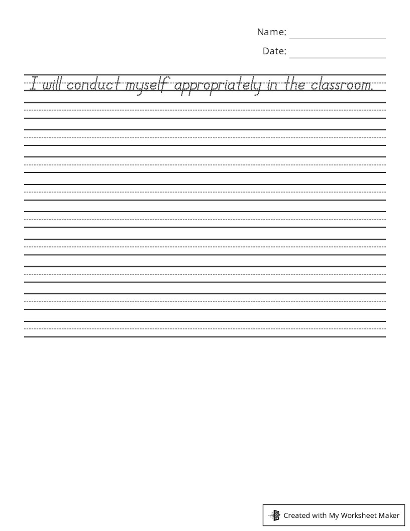 Worksheet - My Worksheet Maker: Create Your Own Worksheets