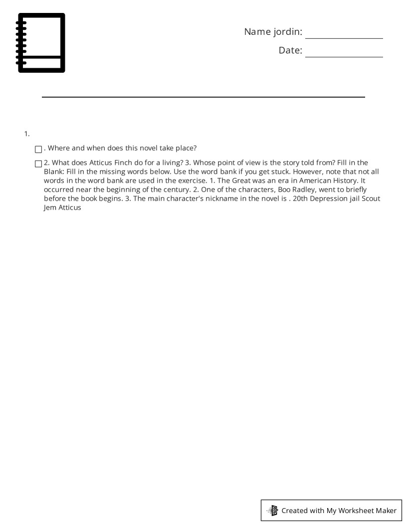 Worksheet - My Worksheet Maker: Create Your Own Worksheets
