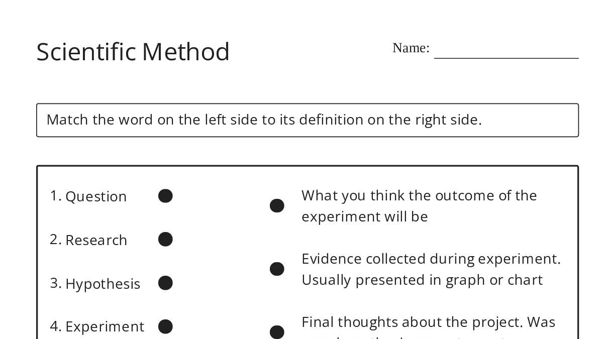 Scientific Method - My Worksheet Maker: Create Your Own Worksheets