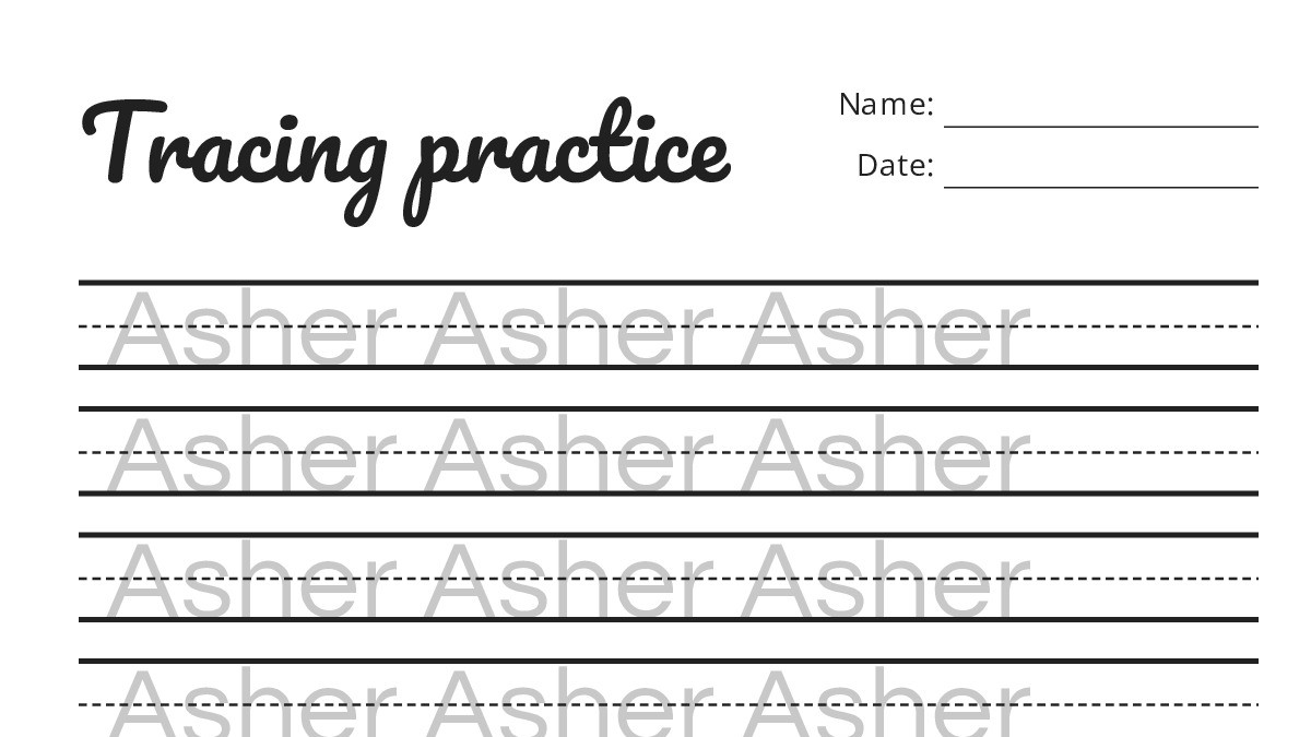 Tracing practice - My Worksheet Maker: Create Your Own Worksheets
