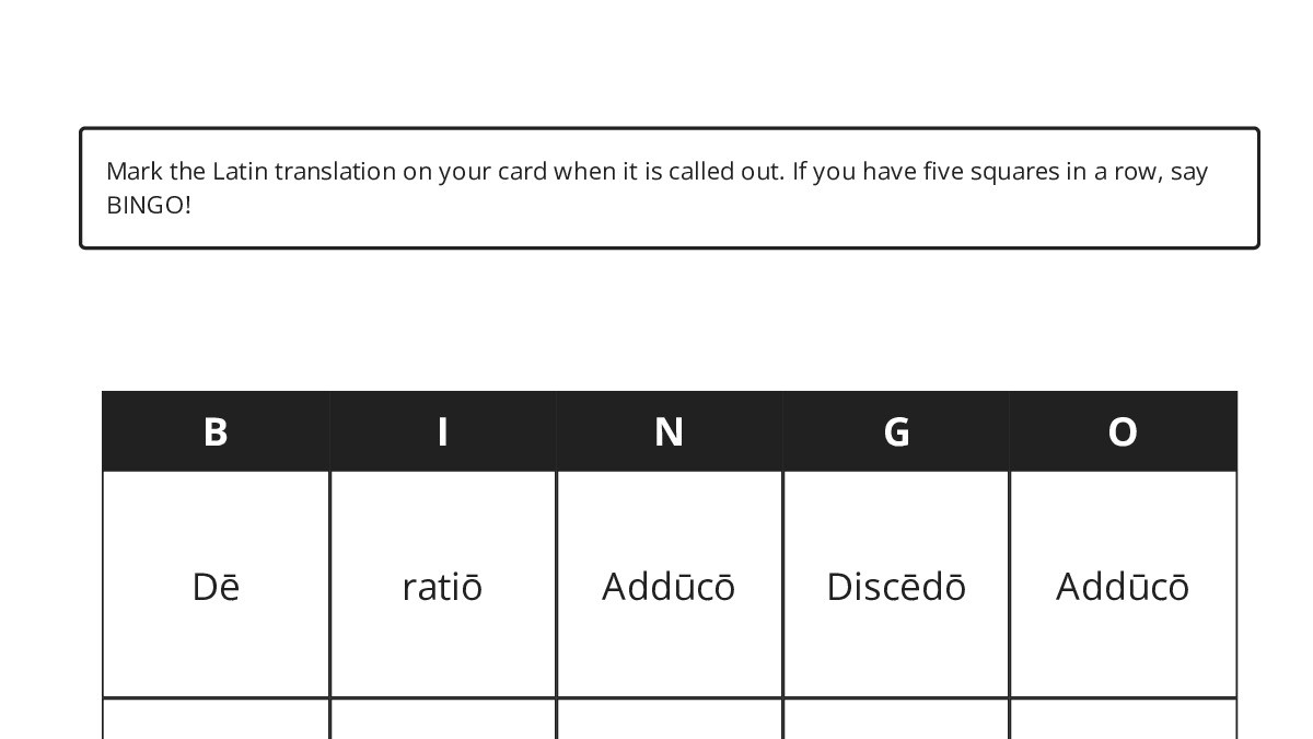 Worksheet - My Bingo Maker: Create Your Own Bingo Cards