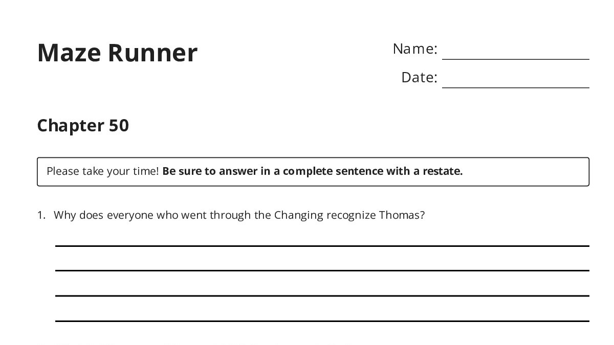 Maze Runner - My Worksheet Maker: Create Your Own Worksheets