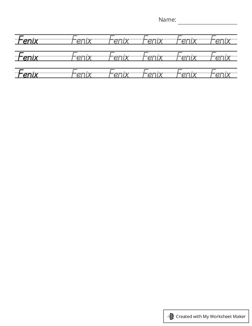 Worksheet - My Worksheet Maker: Create Your Own Worksheets