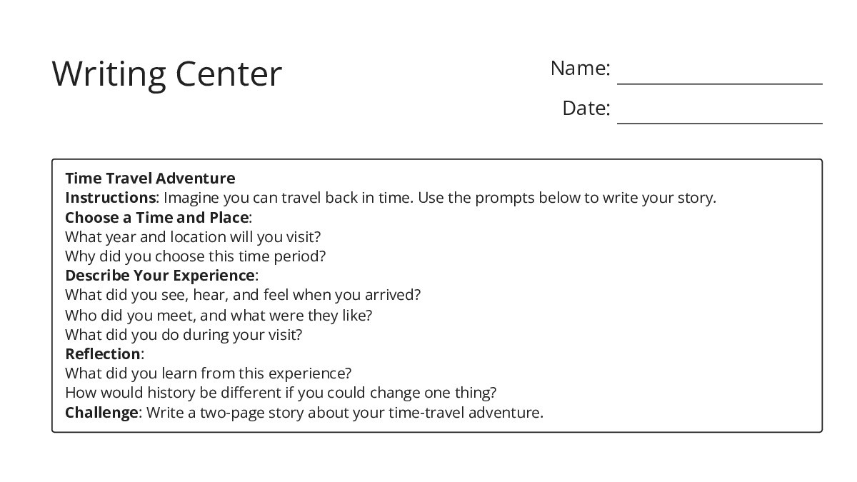Writing Center - My Worksheet Maker: Create Your Own Worksheets