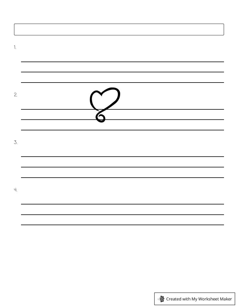 Worksheet - My Worksheet Maker: Create Your Own Worksheets