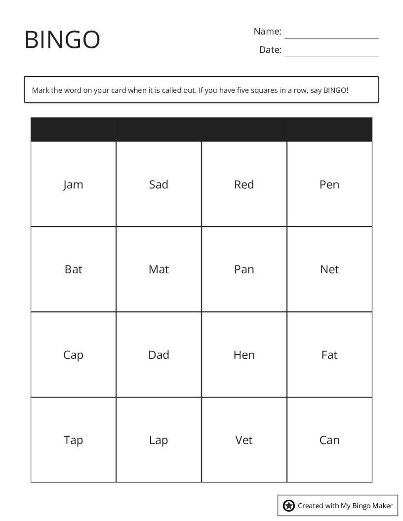 BINGO - My Bingo Maker: Create Your Own Bingo Cards