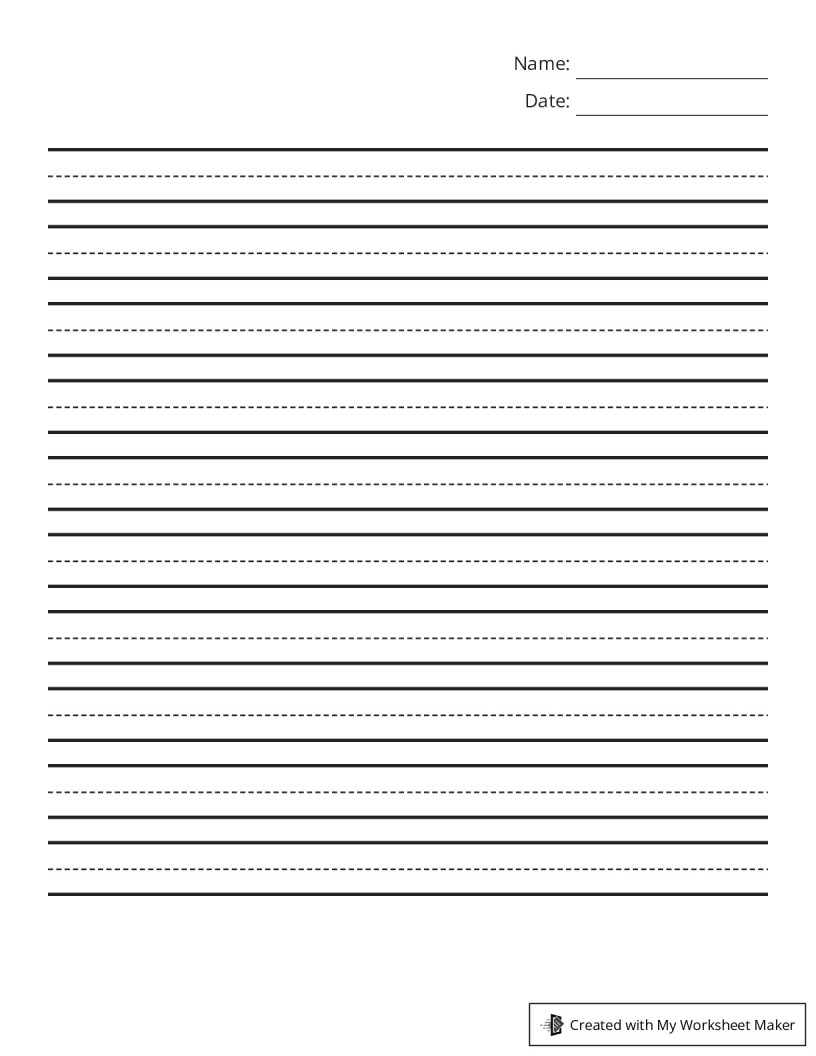 Worksheet - My Worksheet Maker: Create Your Own Worksheets