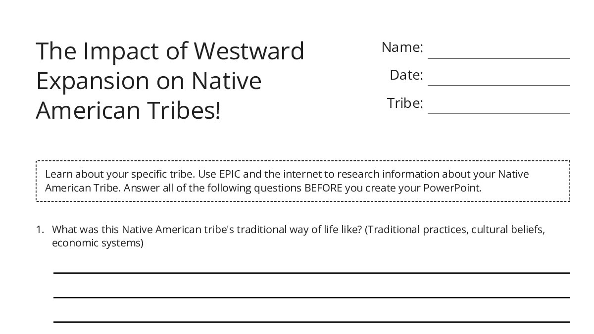 The Impact of Westward Expansion on Native American Tribes! - My ...