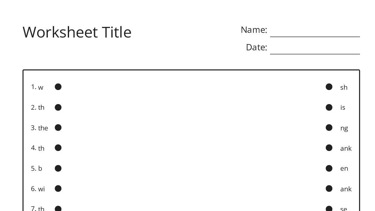 Worksheet Title - My Worksheet Maker: Create Your Own Worksheets