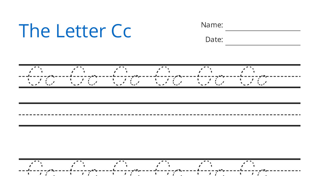 The Letter Cc - My Worksheet Maker: Create Your Own Worksheets