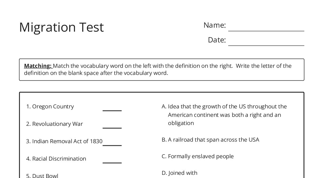 Migration Test - My Worksheet Maker: Create Your Own Worksheets