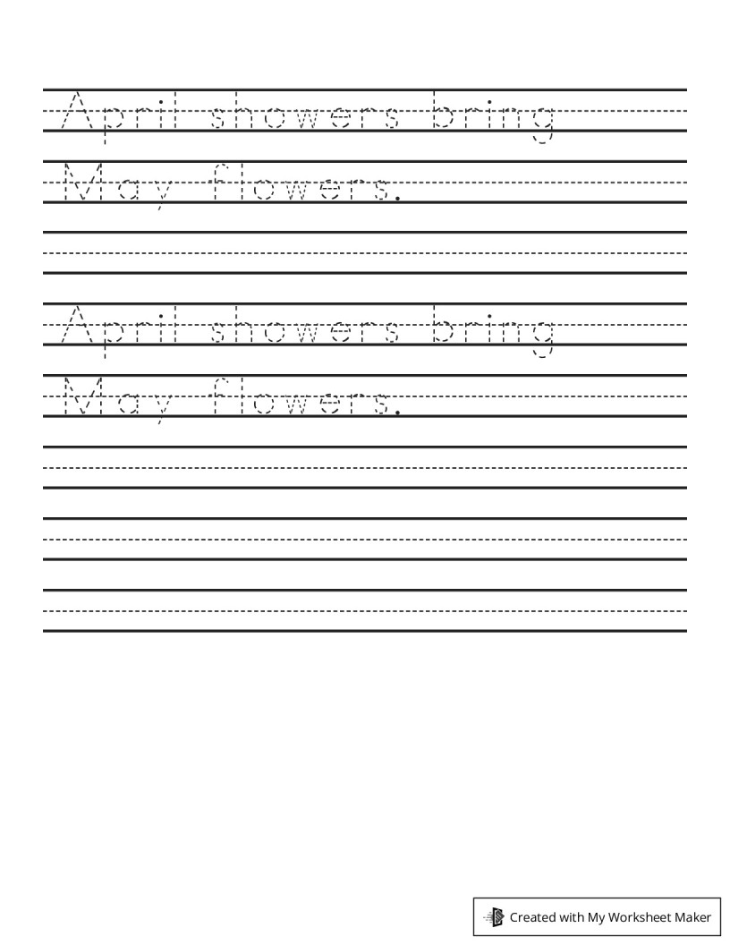 Worksheet - My Worksheet Maker: Create Your Own Worksheets