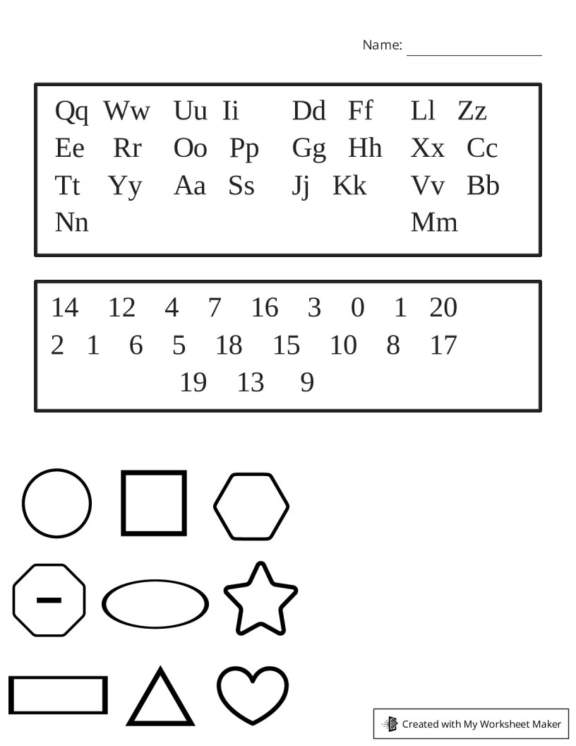 Worksheet - My Worksheet Maker: Create Your Own Worksheets