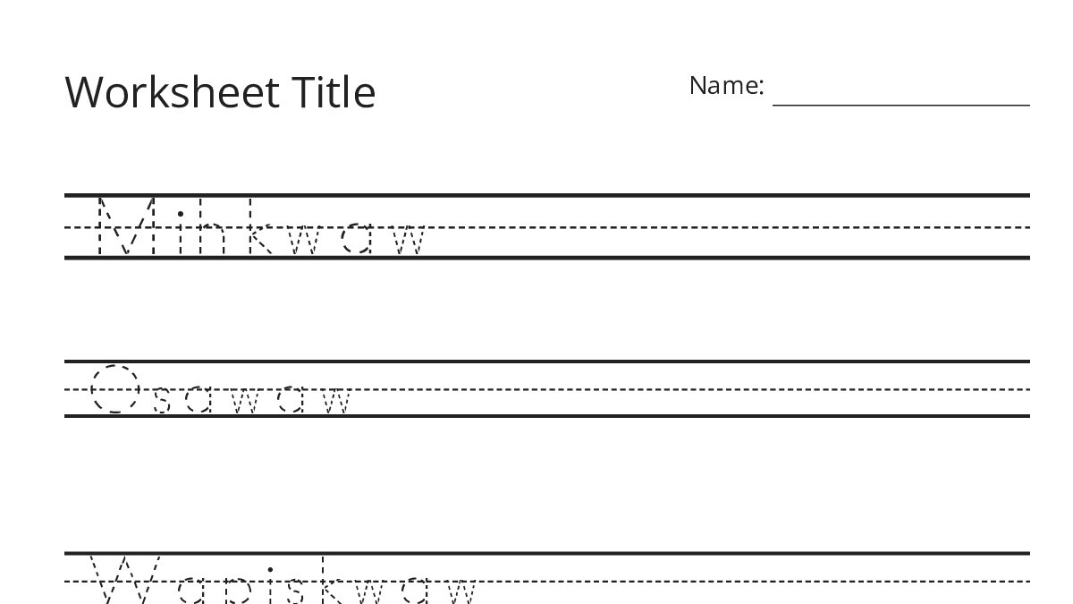 Worksheet Title - My Worksheet Maker: Create Your Own Worksheets