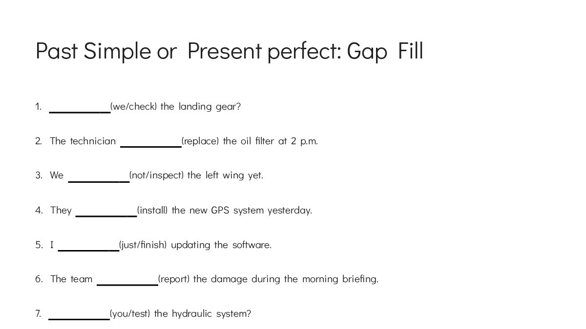 Past Simple or Present perfect: Gap Fill - My Worksheet Maker: Create ...